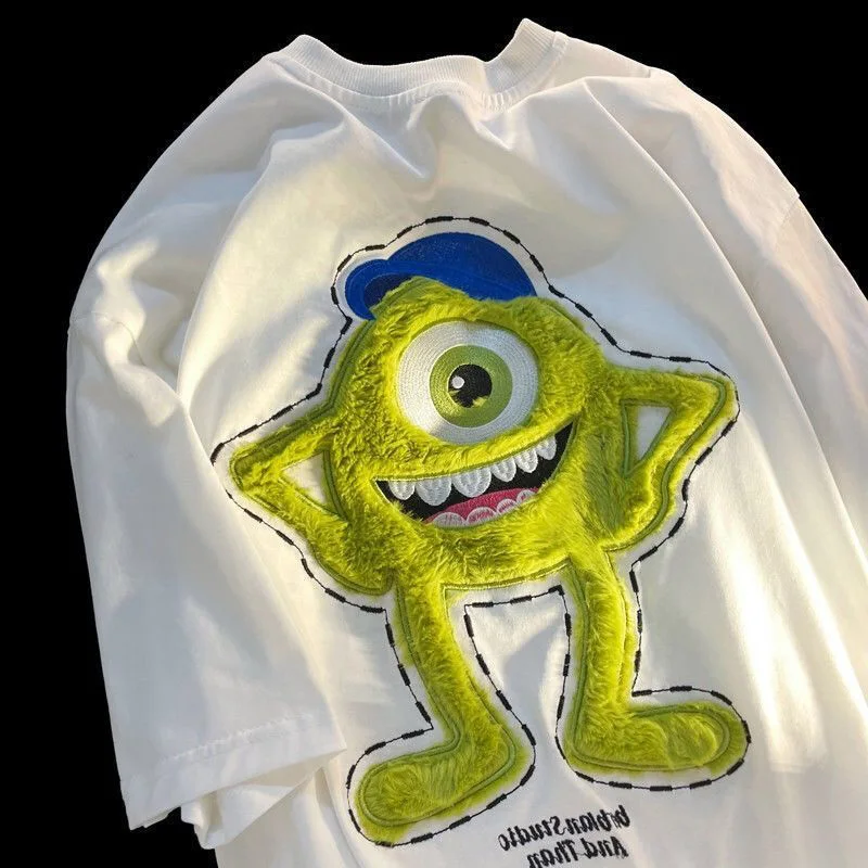 Disney-Cartoon-Mike-Wazowski-Monsters-Inc-T-Shirt-Top-Summer-Casual ...