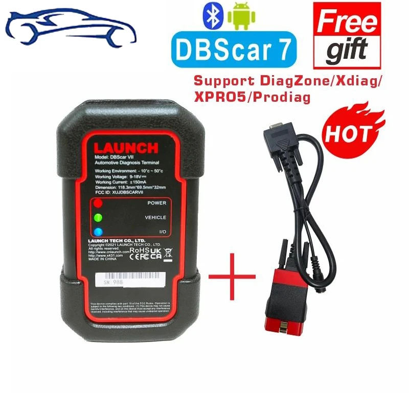 LAUNCH-X431-DBScar-VII-Soporte-VCI-funciona-con-CRP919E-BT-X431-PRO-V5 ...