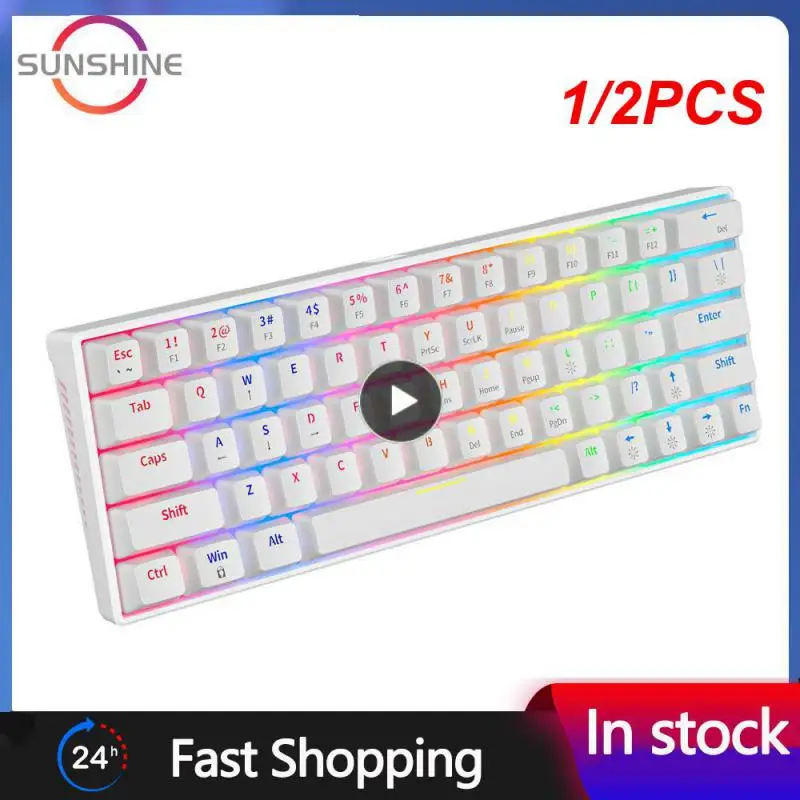 Royal-KLUDGE-Teclado-Gaming-Mec-nico-Modo-Triplo-Eixo-Vermelho ...