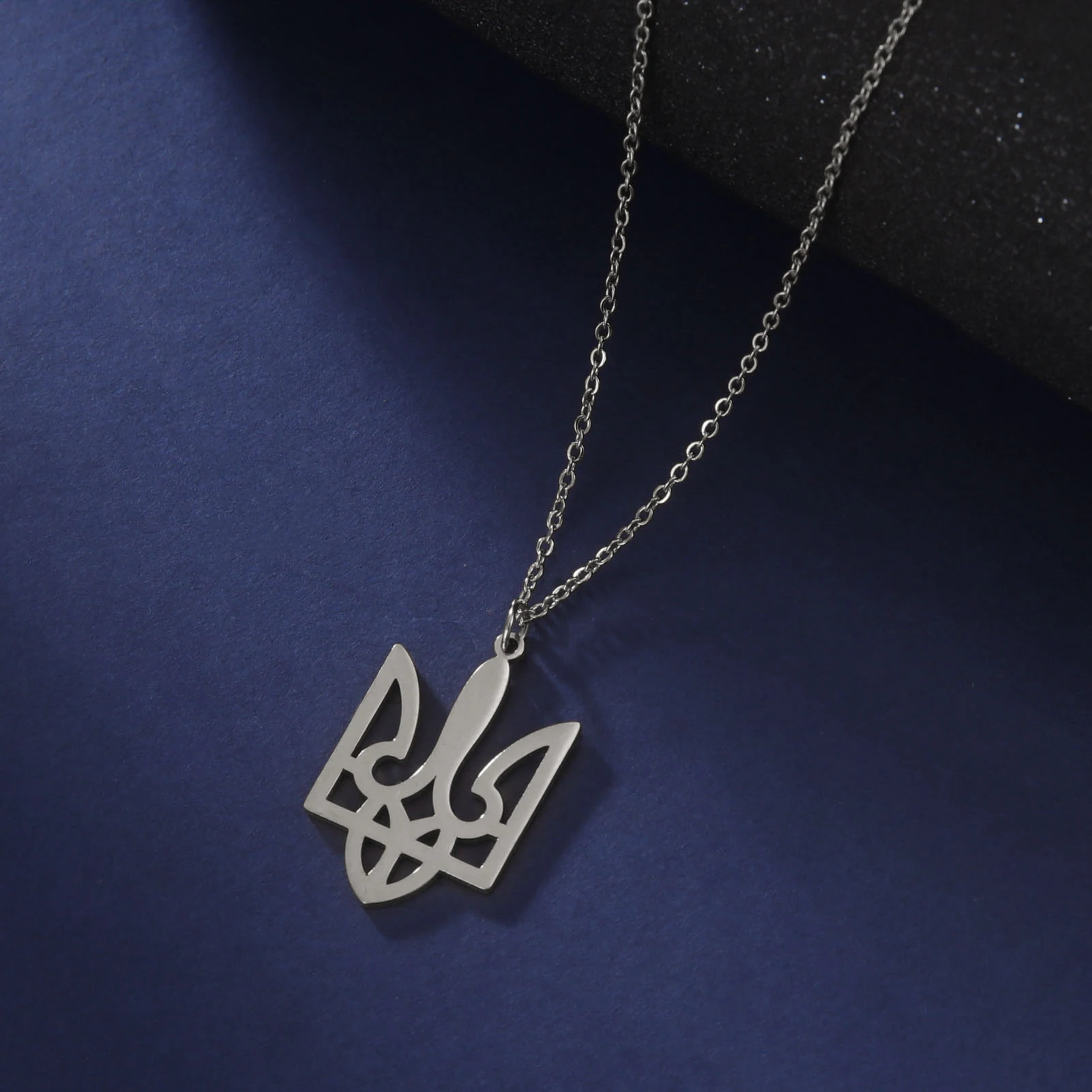 Ukrainian Trident Necklace