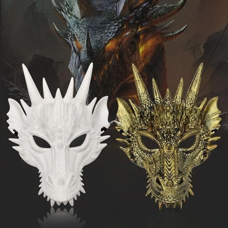 Horror Legend Organism Plastic Mask Cosplay Animal Dragon Full Face ...