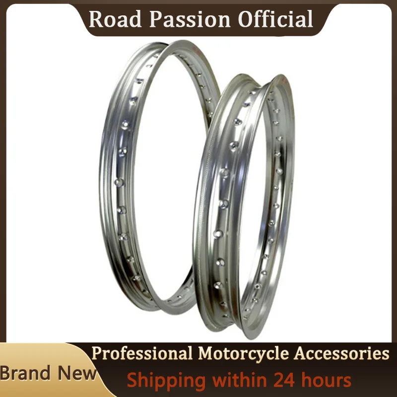 6061-Aviation-Aluminum-F-R-Motorcycle-Black-Silver-Rims-Wheel-Circle-2 ...