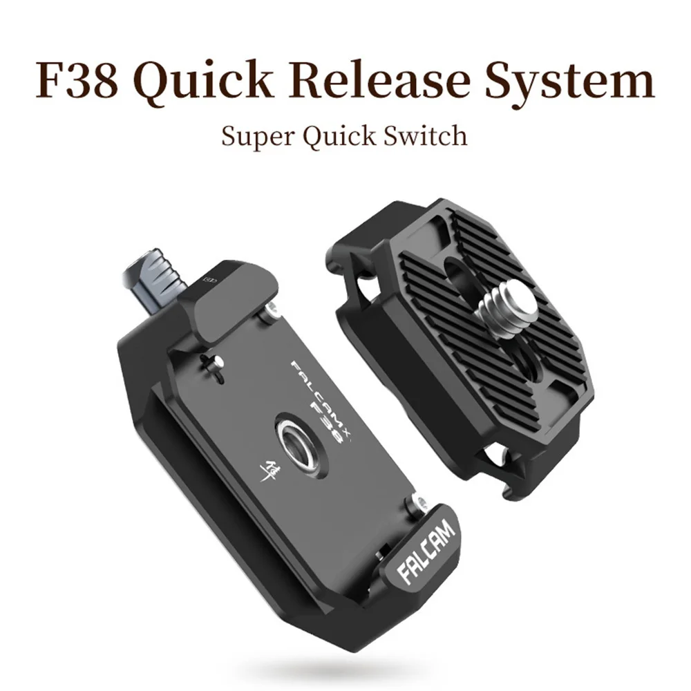 FALCAM F38 Quick Release System Plate for 1/4'' and 3/8'' DSLR Camera Tripod Gimbal Quick Switch ...