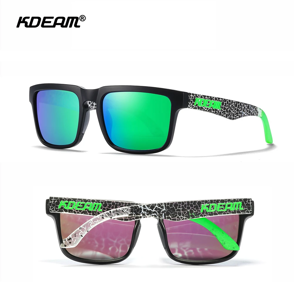 New-arrived-Party-Sunglasses-Polarized-Men-Square-Frame-Brand-KDEAM-UV400-with-Soft-Nose-Pad ...