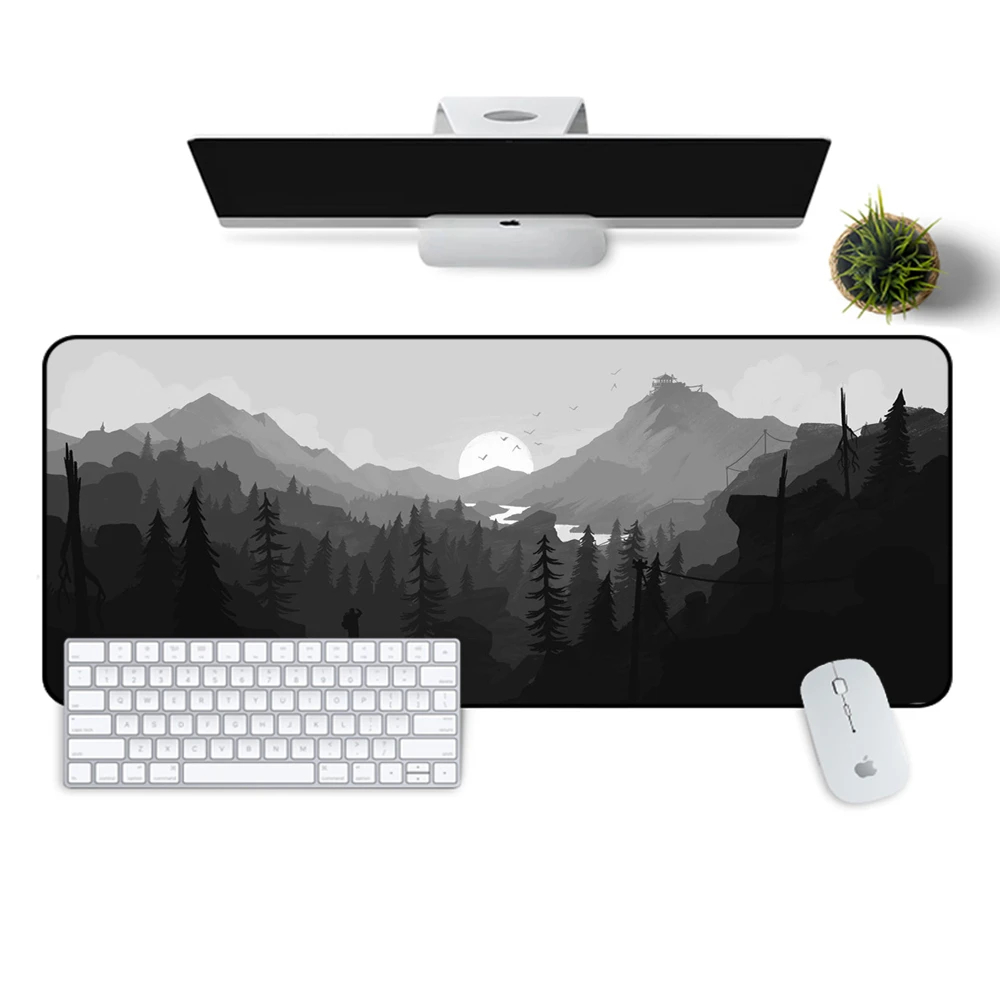Deep Forest Firewatch Keyboards Mat Rubber Gaming Mousepad 90x40cm Desk ...