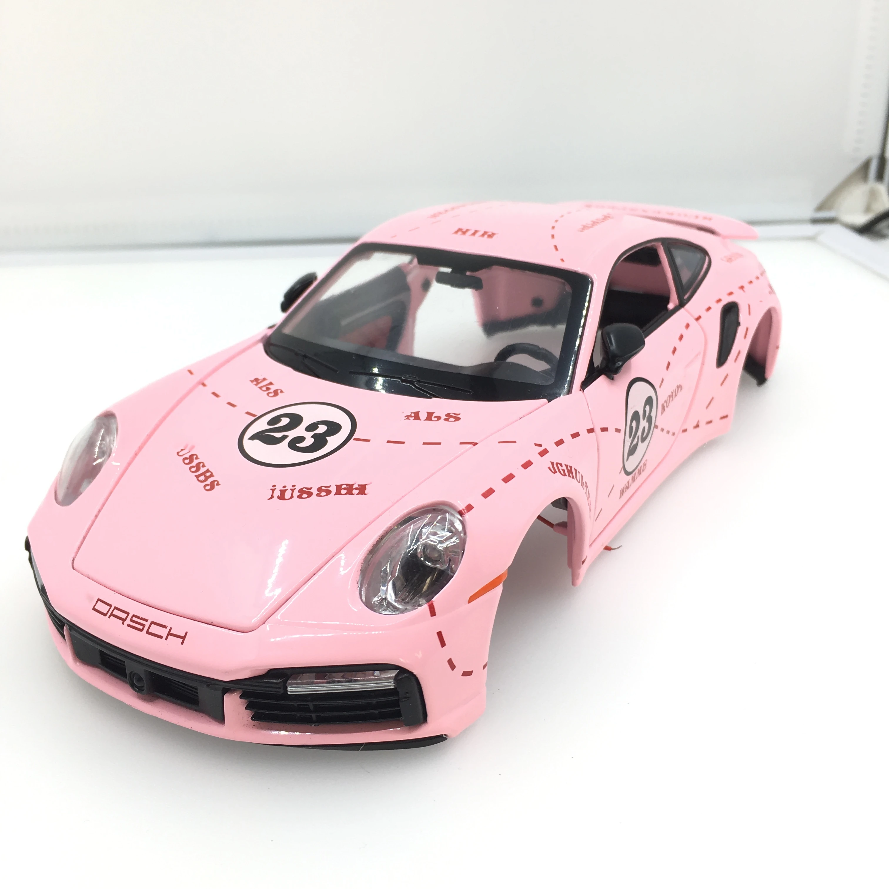 1:28 자동차 쉘 바디 쉘 110mm 핑크 돼지 RC 자동차 HGD1 MINI Q Wltoys K989 K969 XRX DRZ ...