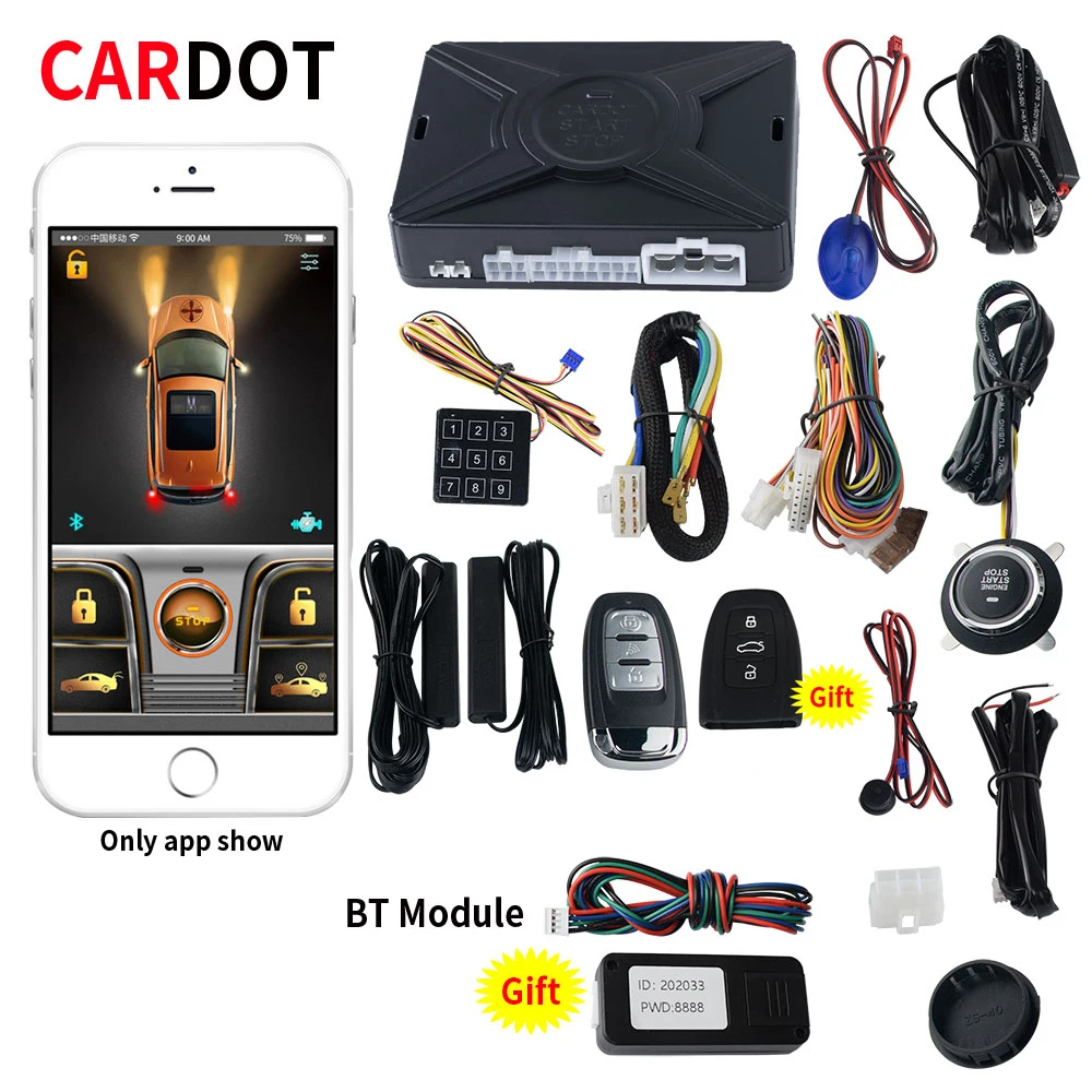 Cardot-Smart-Push-Start-Stop-Motor-Keyless-Entry-System-melhores ...