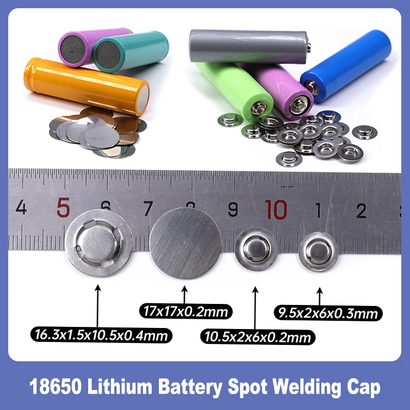 10 ~ 500Pcs 18650 Lithium Battery Spot Welding Cap Alternative Negative ...
