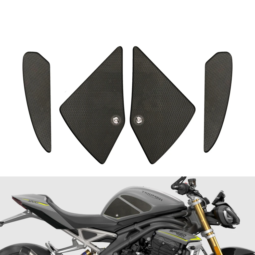 Motorcycle Tank Traction Pad Anti Slip Sticker Gas Knee Grip Protector ...