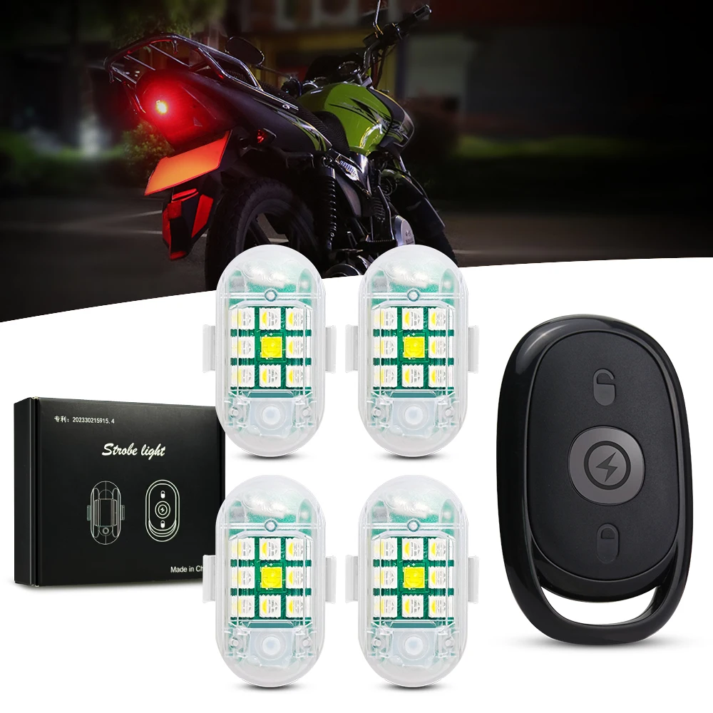 Waterproof-Wireless-Remote-Control-LED-Strobe-Light-for-Motorcycle-Car ...