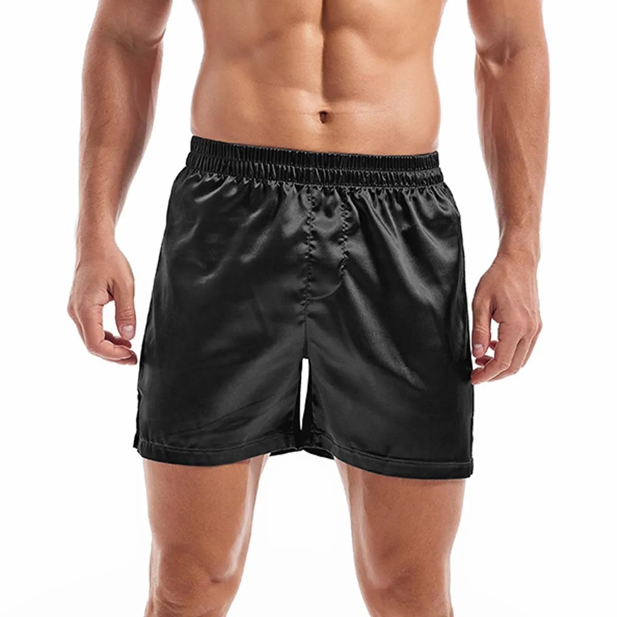 Men-s-Casual-Underwear-Sleep-Shorts-Satin-Boxers-Silk-Smooth-Pajama ...