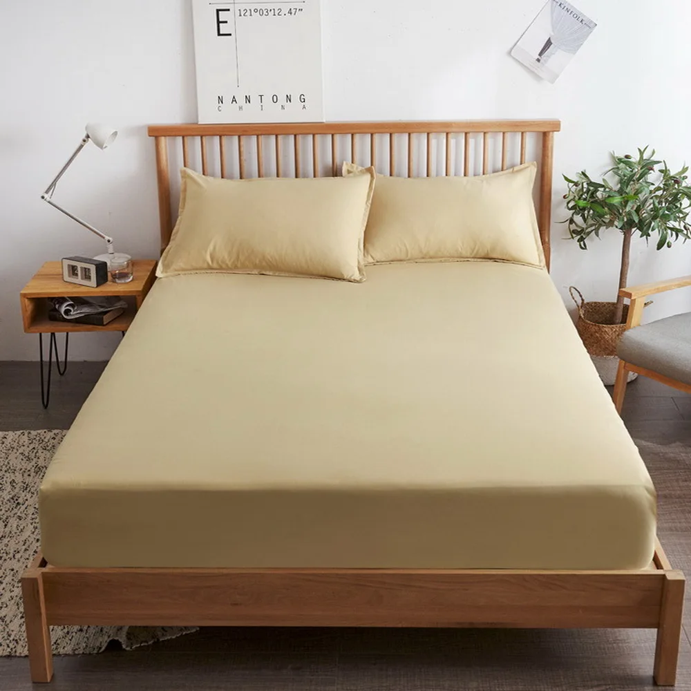 Cotton New GeometricBed Mattress Set With Four Corners And Elastic Band ...