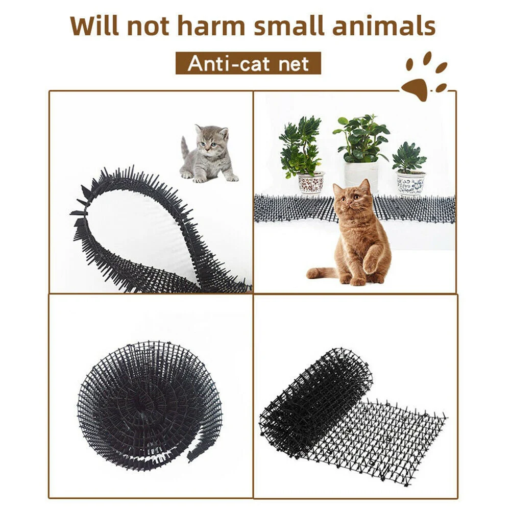 Pricking Mat Anti-Cat Dogs Spike Wrap Around 400x30cm Animal Scarer Cat ...