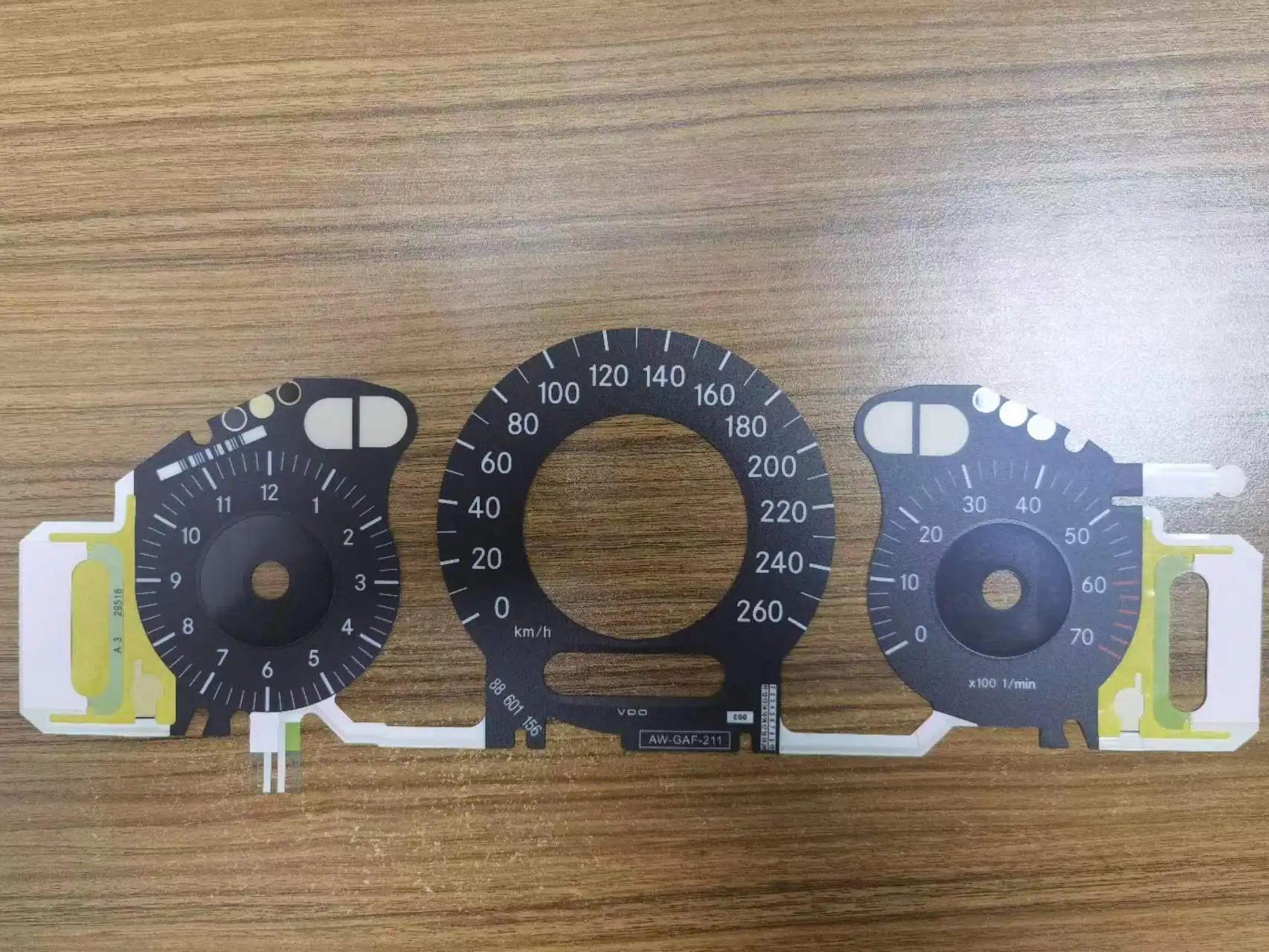 Gauge-Face-Overlay-for-Mercedes-W211-W209-C219-Instrument-Cluster-260KM ...