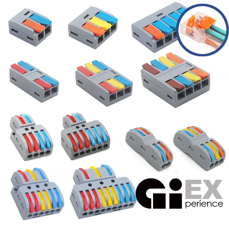 0.4-6.0mm Fast Universal Mini Wire Connector Easy Quick Block Wiring ...