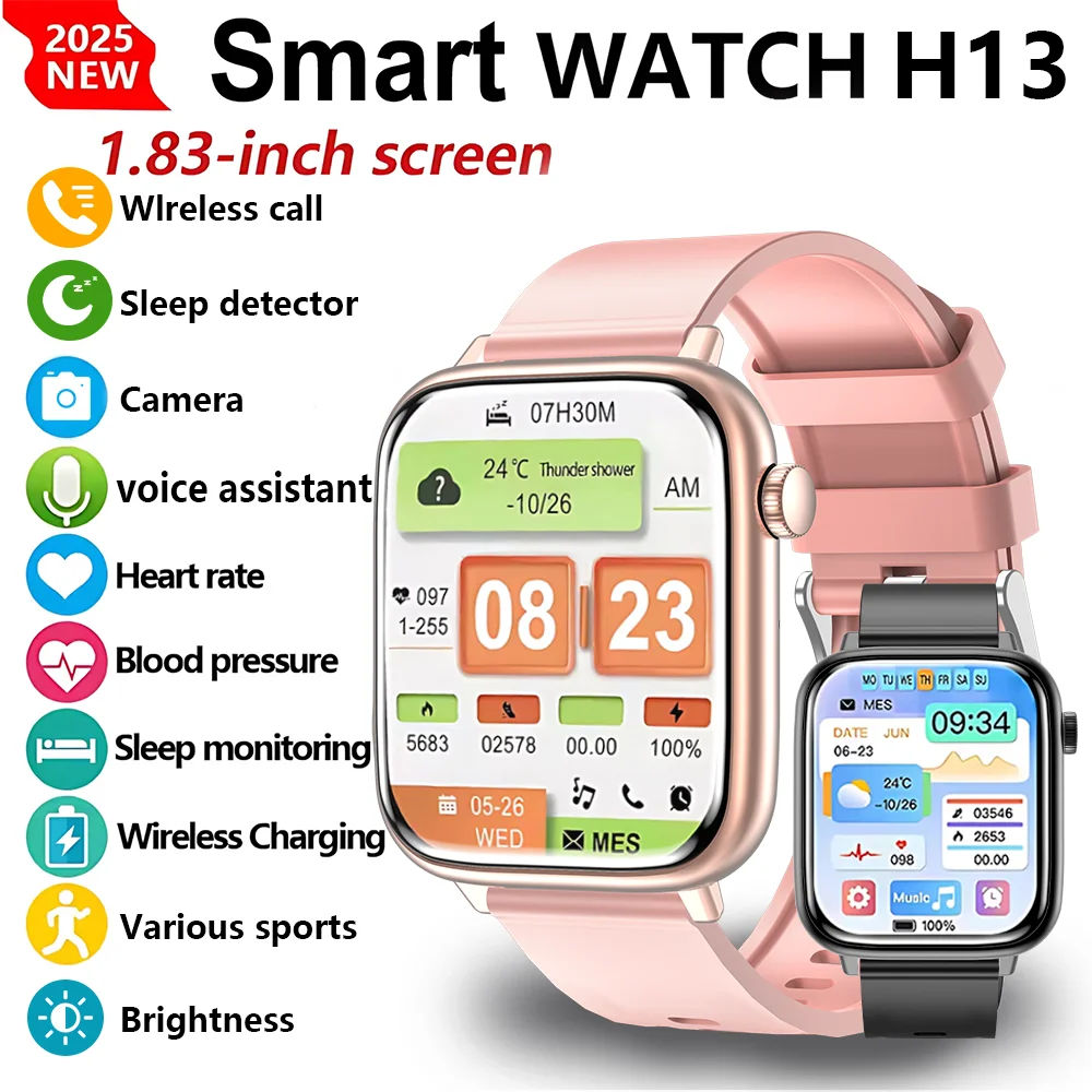LAXASFIT 2025 New Smart Watch Bluetooth Call Men Women Heart Rate ...