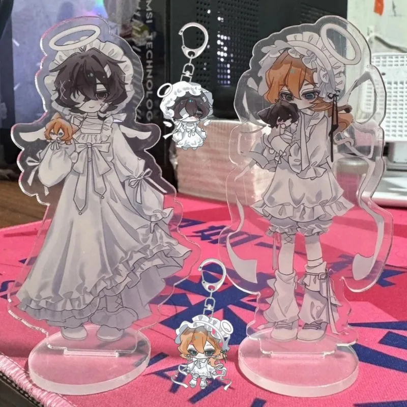 Nakahara Chuuya Dazai Osamu Acrylic Stand Figure Cosplay Anime Keychain ...