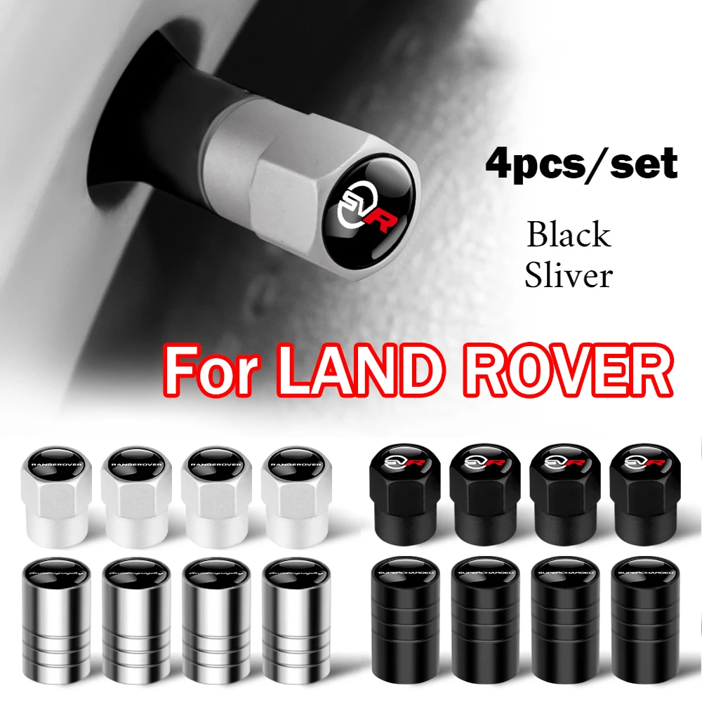 4PCS Metal Dustproof Caps Car Wheel Tire Valve Stem Cover for Land ...