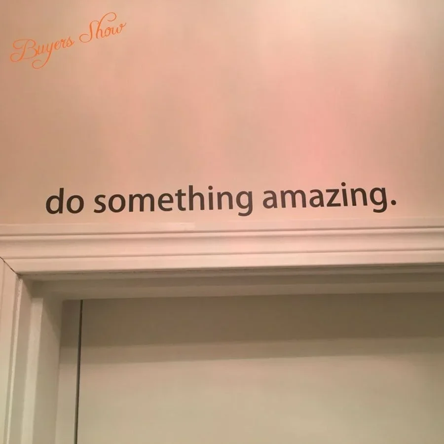 Inspirational-quote-decal-Do-Something-Amazing-Over-the-Door-Vinyl-Wall ...
