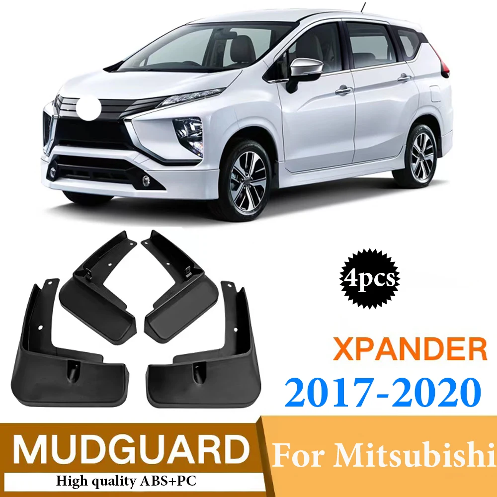 미쓰비시 Xpander 2017 2020 용 업그레이드 자동차 머드 플랩 흙받이 펜더 스플래시 자동차 액세서리 4 개