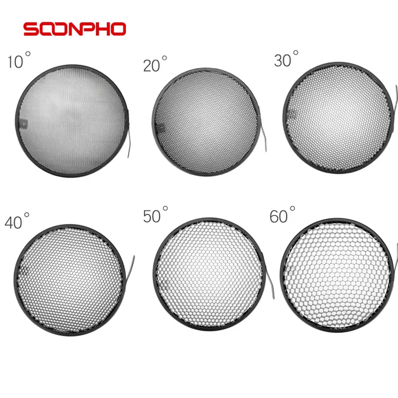 Soonpho-Honeycomb-Grid-Diffuser-6-7-17cm-10-20-30-40-50-60-Degree-for ...