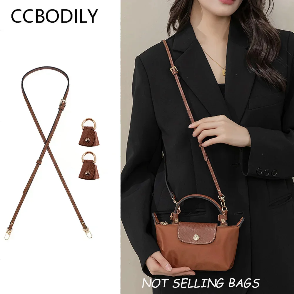 Correias-de-couro-genu-no-para-Longchamp-Mini-Bag-acess-rios-de-convers ...