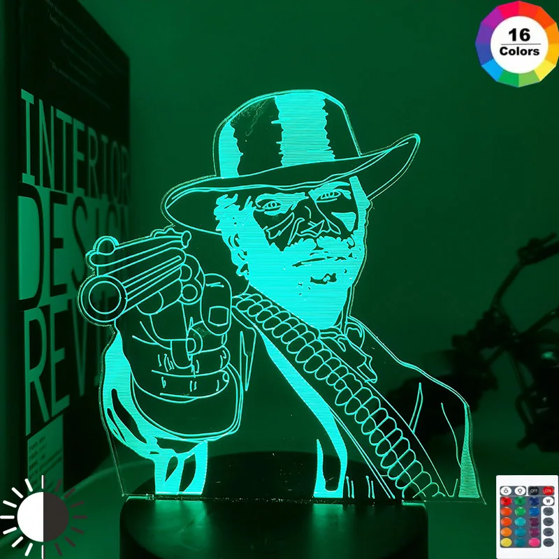Game Red Dead Redemption 2 Gift Acrylic 3d Lamp for Game Room Decor ...