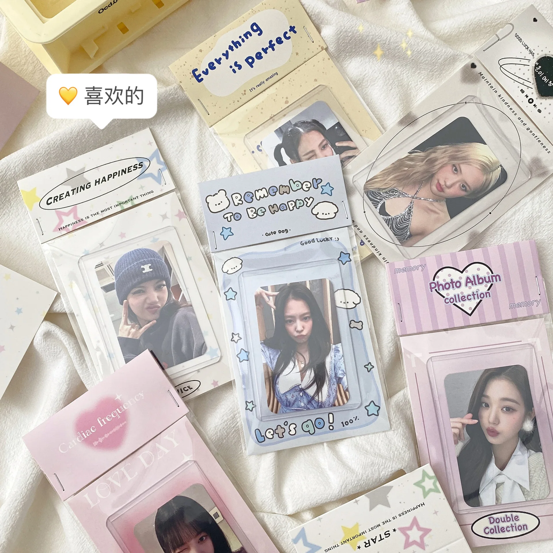 5-Set-Korean-Style-Kpop-Photo-Card-Head-and-Back-Card-Packaging-Card ...