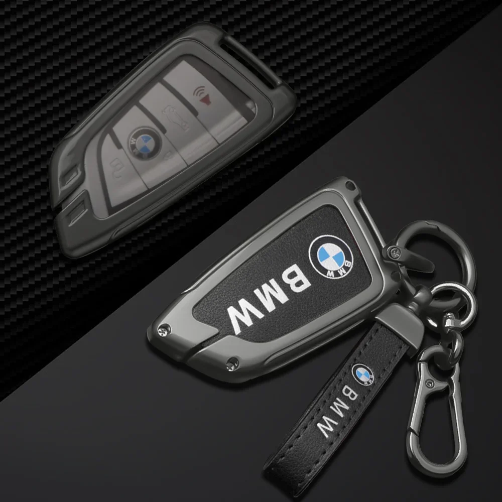 Car-Logo-Key-Case-Cover-Zinc-Alloy-Leather-Shell-Fob-For-BMW-X1-X3-X5 ...