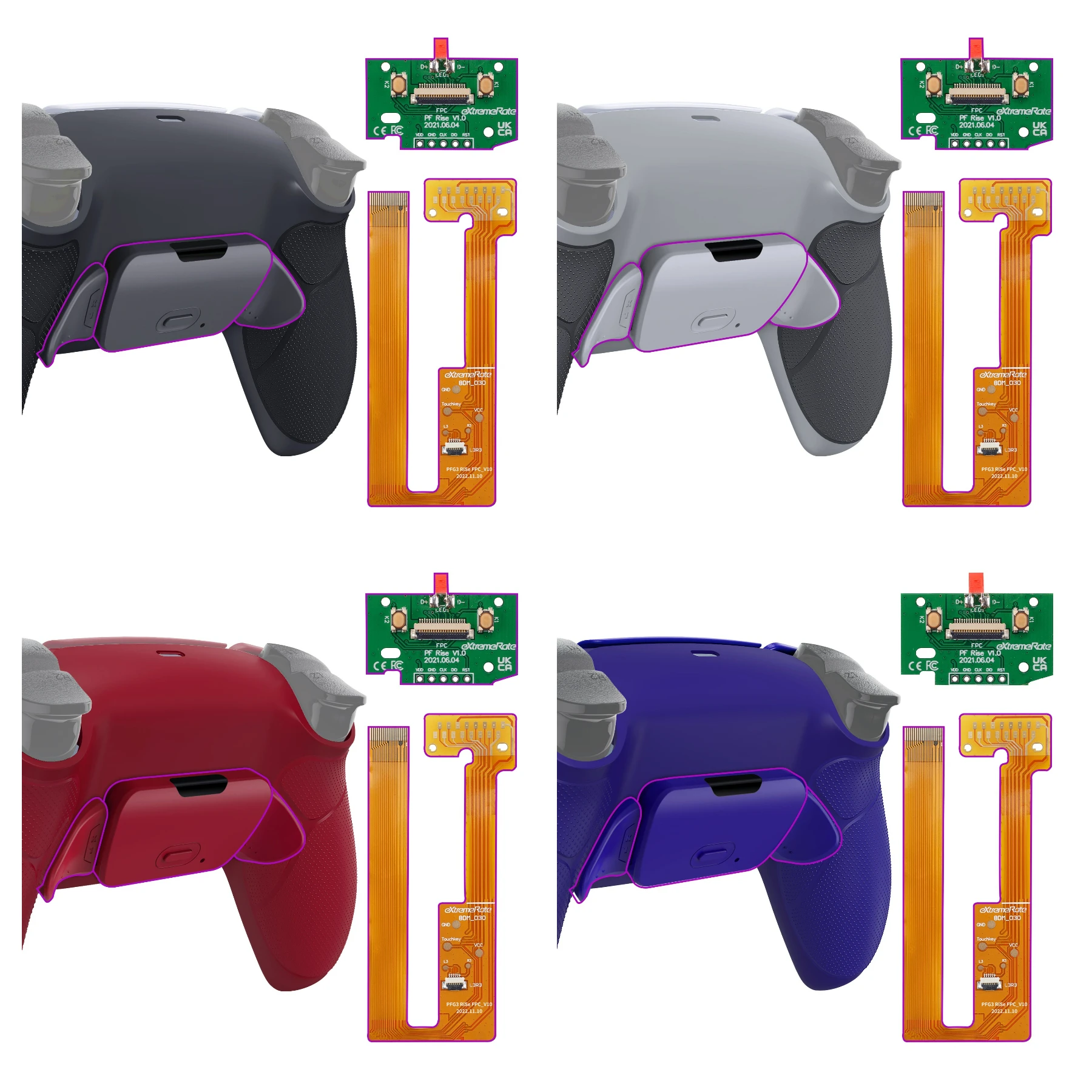 Paletas-traseras-eXtremeRate-RISE-Programable-Kit-de-Remap-para ...