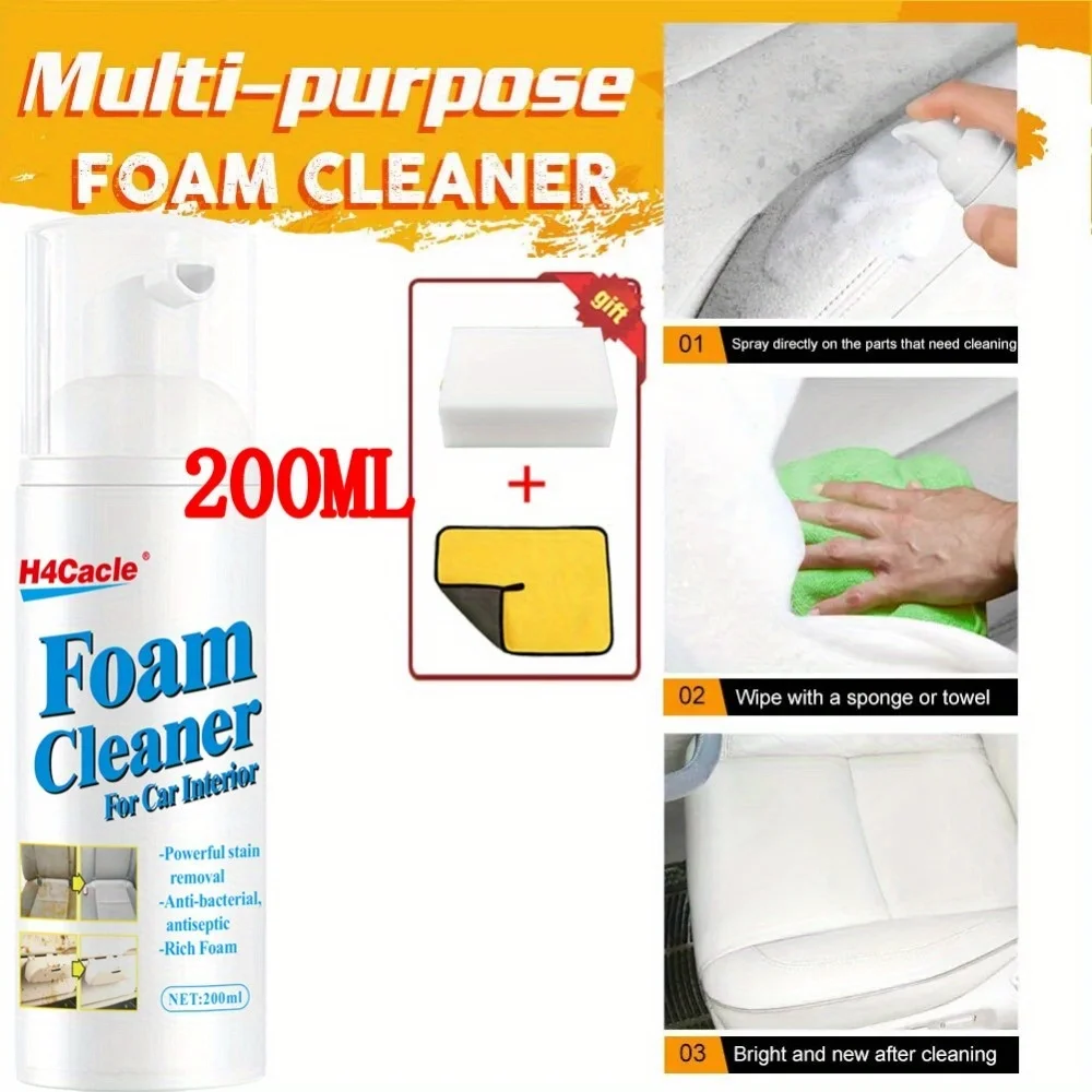 Multi-Purpose-Foam-Cleaner-H4Cacle-Car-Interior-Wash-Maintenance-for ...