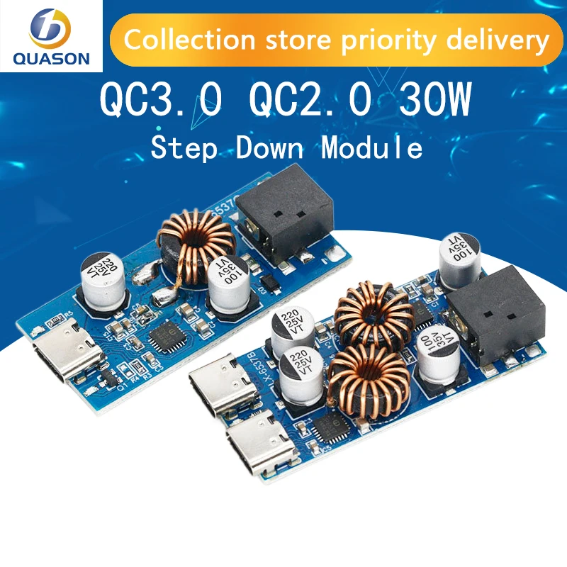 Qc3.0 Qc2.0 Double Usb Type-c Mobile Phone Quick Charge Adapter Dc7.1v ...