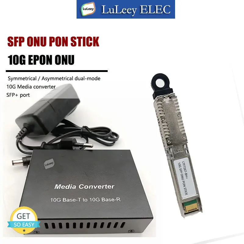 10g Fiber Optic Transceiver Media Converter Sfp Pon Stick Ltf7263-bh+ ...
