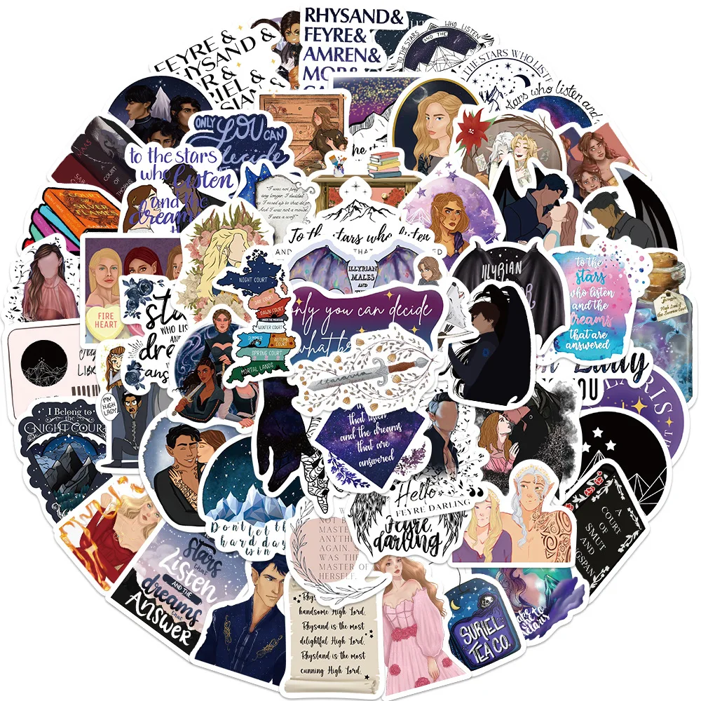 10-60pcs-Acotar-Merchandise-Cartoon-Graffiti-Stickers-Laptop-Motorcycle ...