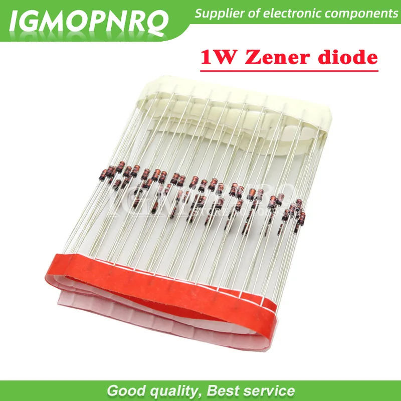 Diodo Zener de 100 piezas, 1W, DO-35, 1N4735A, 6V2, 1N4734A, 5V6 ...