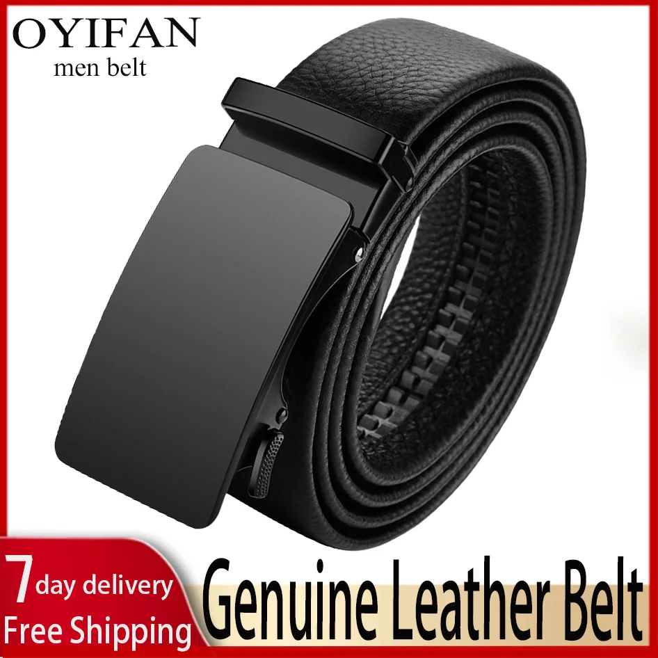 Men-Belts-Automatic-Buckle-Belt-Genuine-Leather-High-Quality-For-Men ...