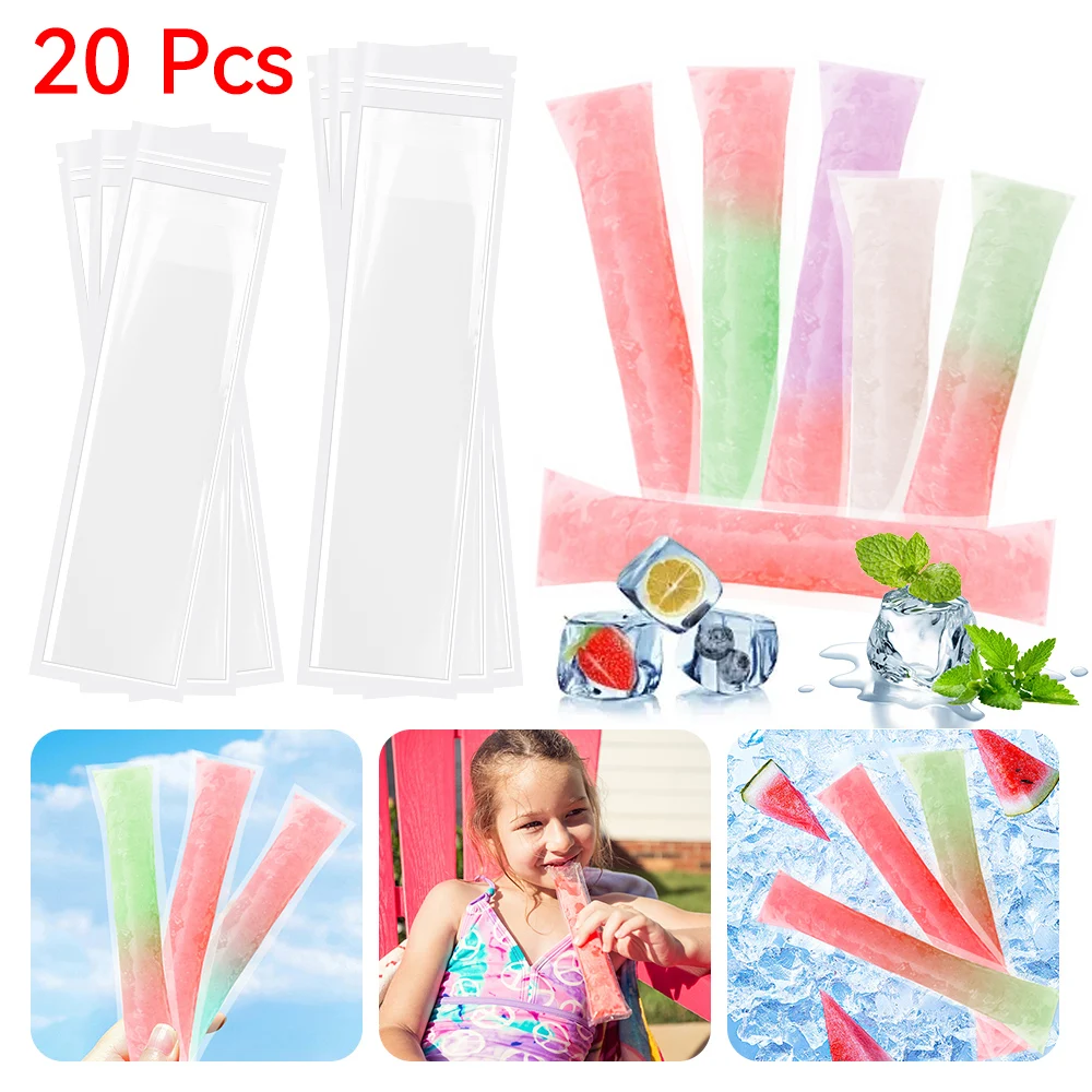 20PCS-Transparent-Ice-Cream-Bag-Popsicle-Plastic-Pouch-Cake-Bread ...