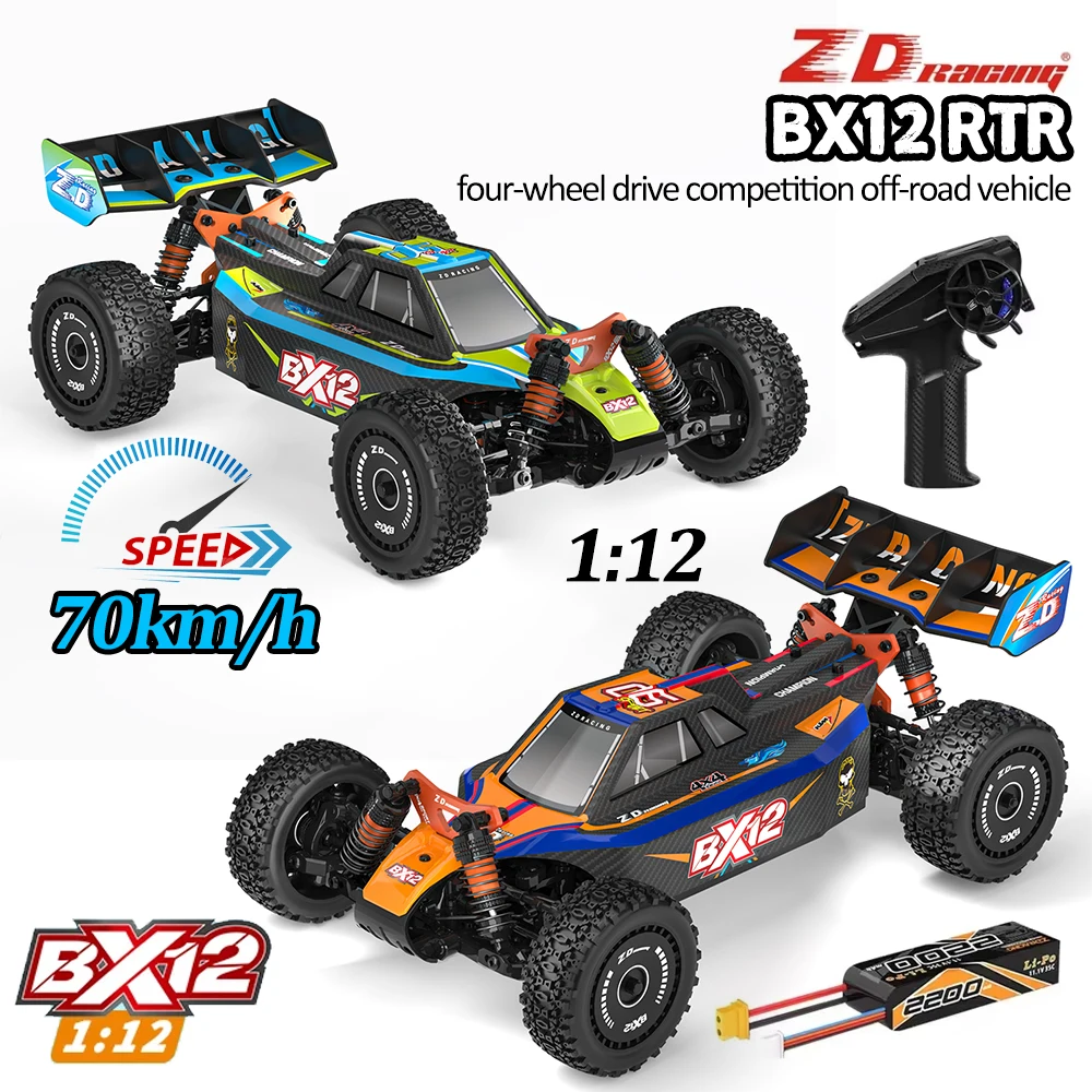 ZD Racing Bx12 Remote Control Car 70KM/h 1/12 Four-wheel Drive ...