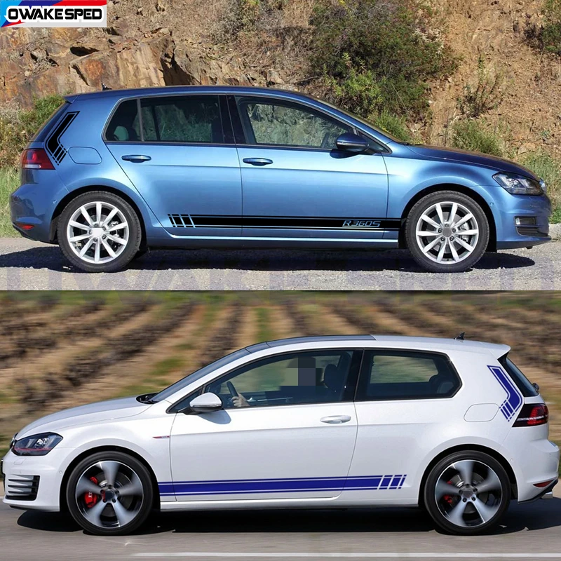 5PCS-Racing-Sport-Stripes-Car-Hood-Both-Side-Decor-Sticker-For ...