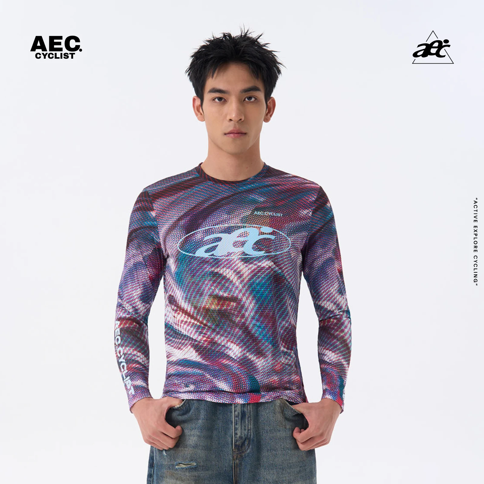 AEC Men Cycling Jersey 2026 Spring Quick Drying Tops Road Bike ...