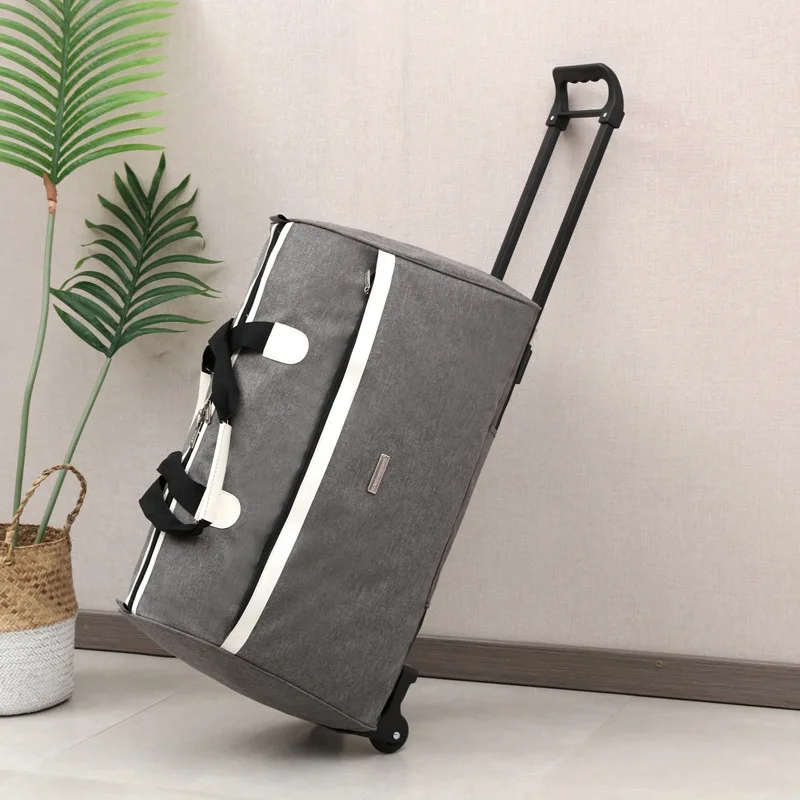 Luggage-Trolley-Travel-Bag-Tote-Canvas-Top-handle-Shoulder-Portable ...