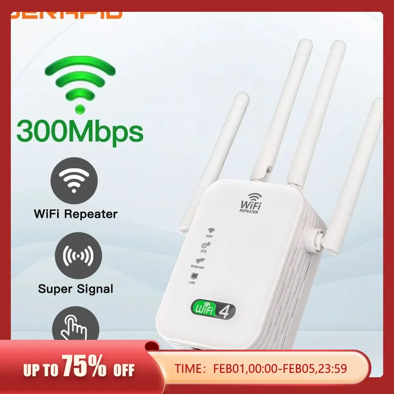 300M-WIFi-Repeater-Wi-Fi-Amplifier-802-11N-2-4GHz-Wireless-Signal ...