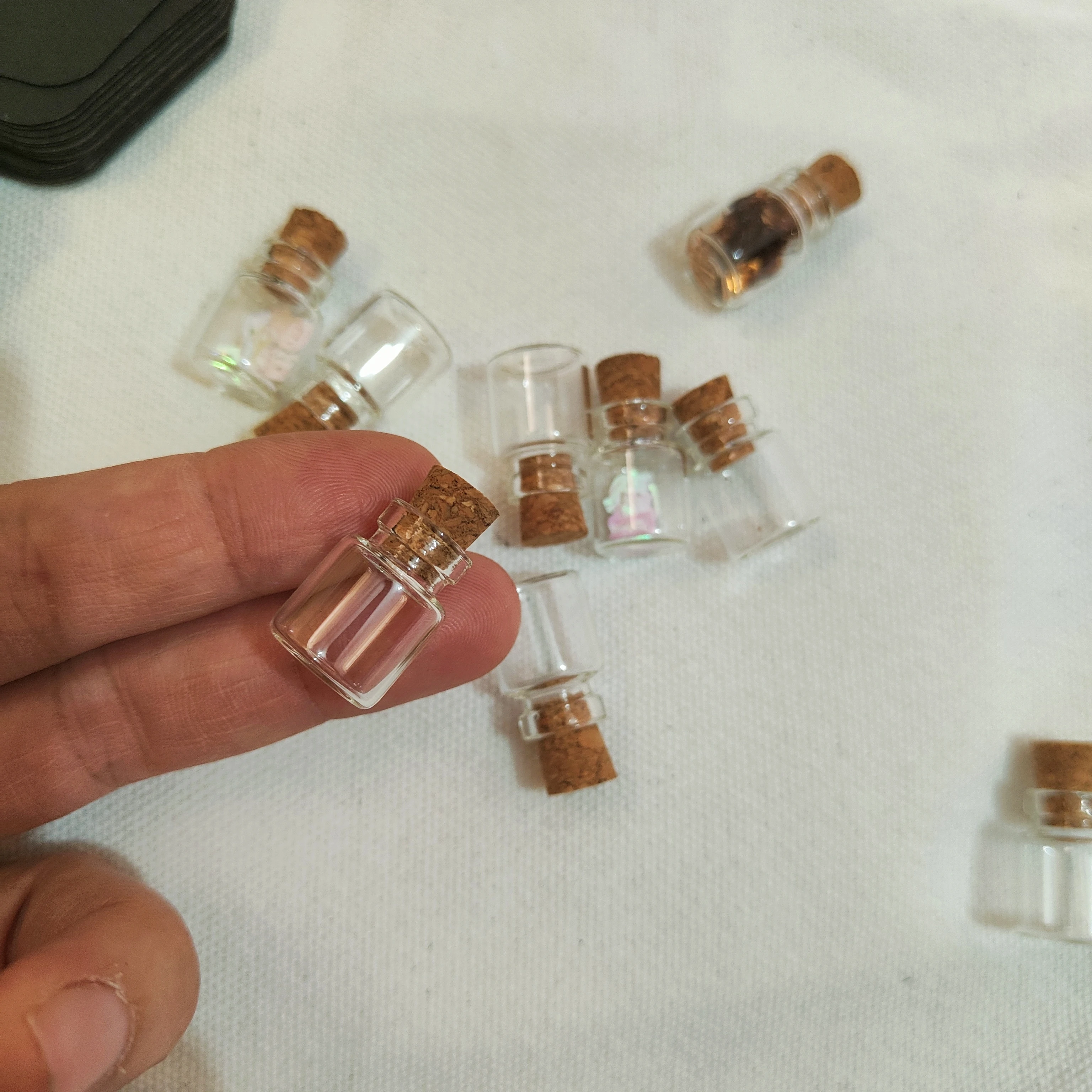 27pc-Mini-Glass-Jar-Miniature-Glass-Bottle-with-Cork-18mmx-13mm-Bottle ...