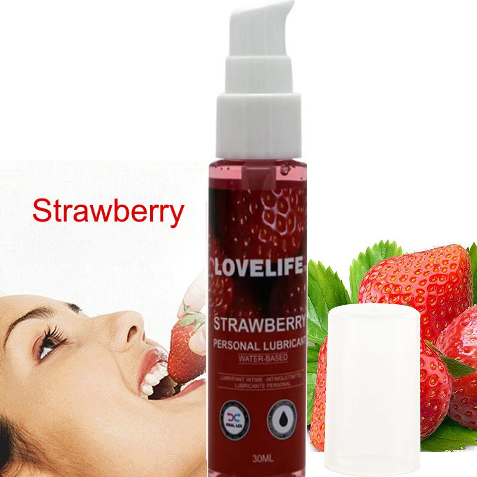 Edible-Lubricant-Strawberry-Flavor-for-Anal-Vaginal-Oral-Sex-Lube ...