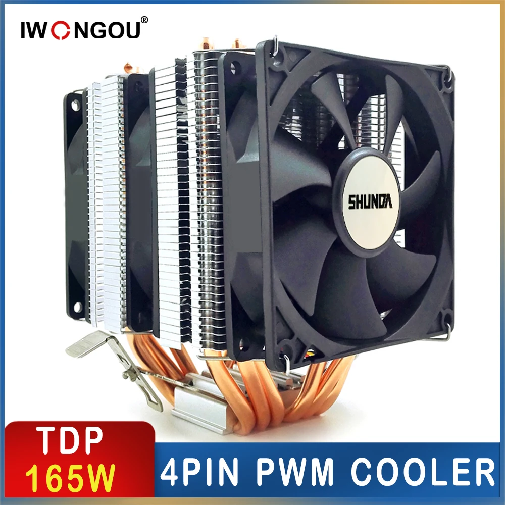Cpu-Tower-Cooler-6-Heatpipes-2-Fans-Air-Cooler-lga2011Radiator-4Pin ...