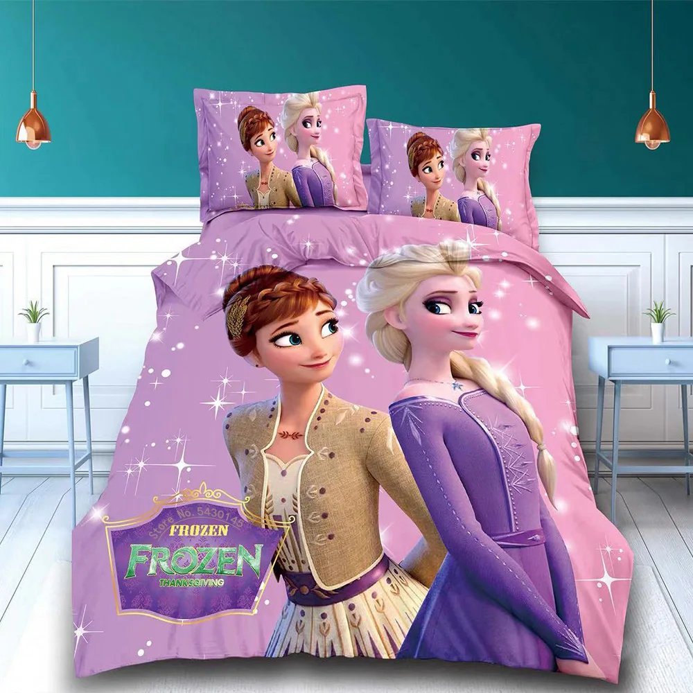 Disney Duvet Cover Sets Bedding Set Frozen Elsa Rapunzel Princess Girls ...