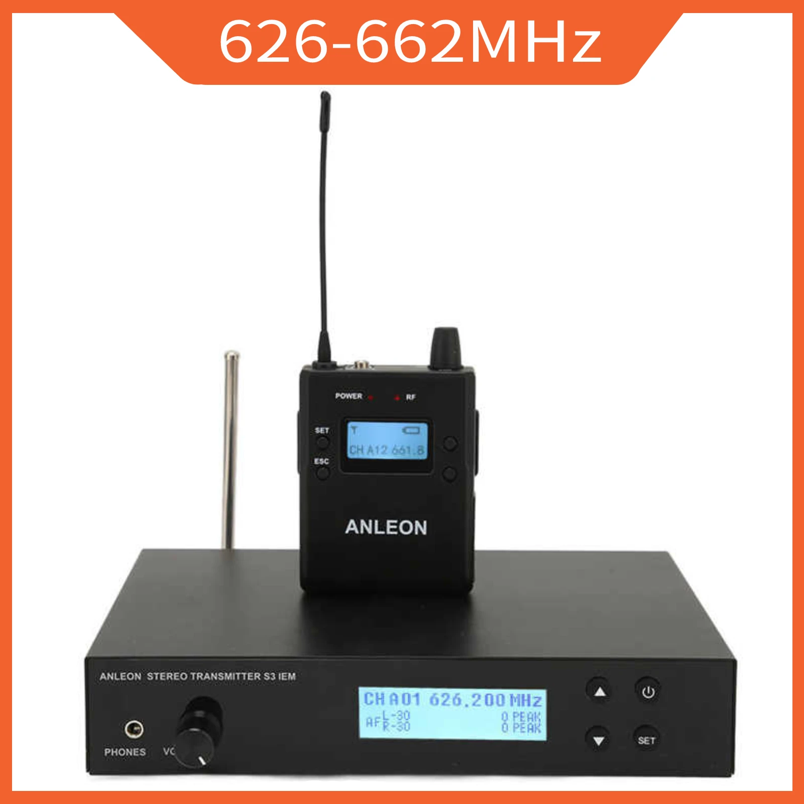 Original-For-ANLEON-S3-626-662MHz-Wireless-Earbud-Monitor-System-90dB ...