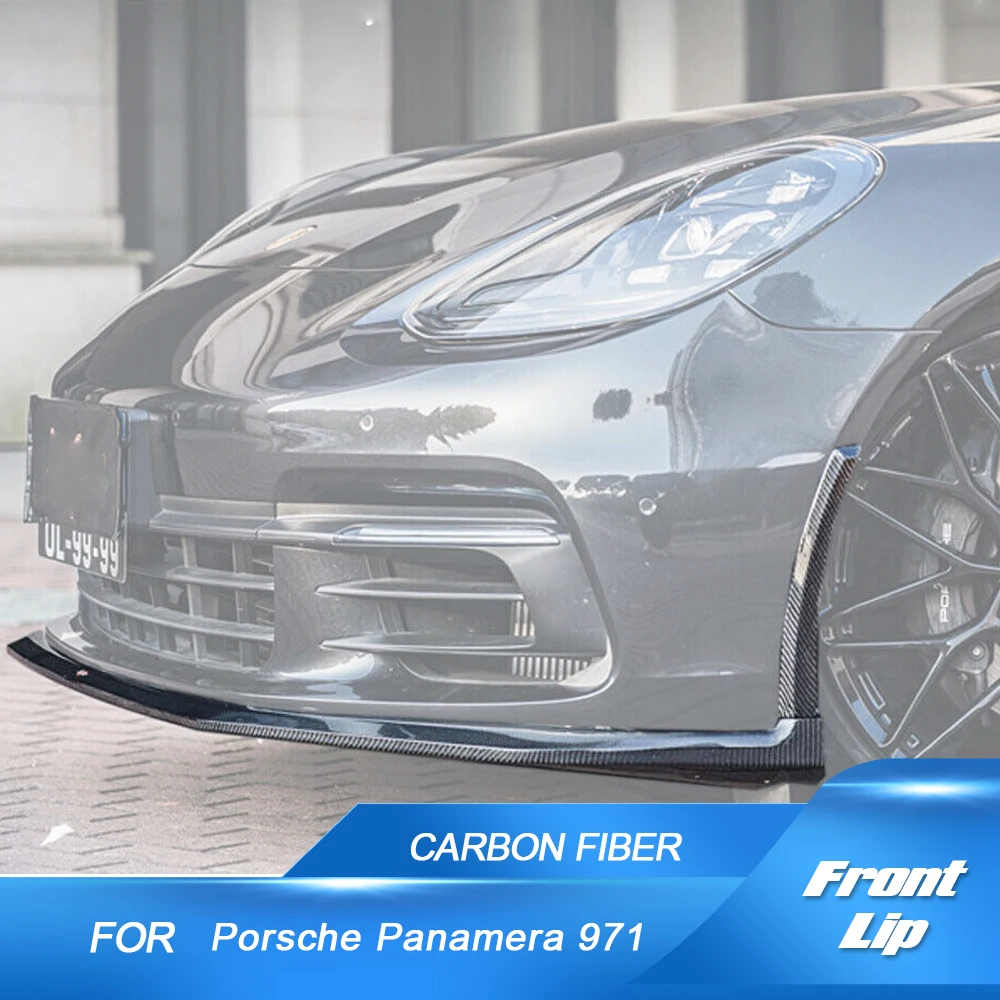 Car Front Bumper Lip Spoiler Splitters For Porsche Panamera 971 ...