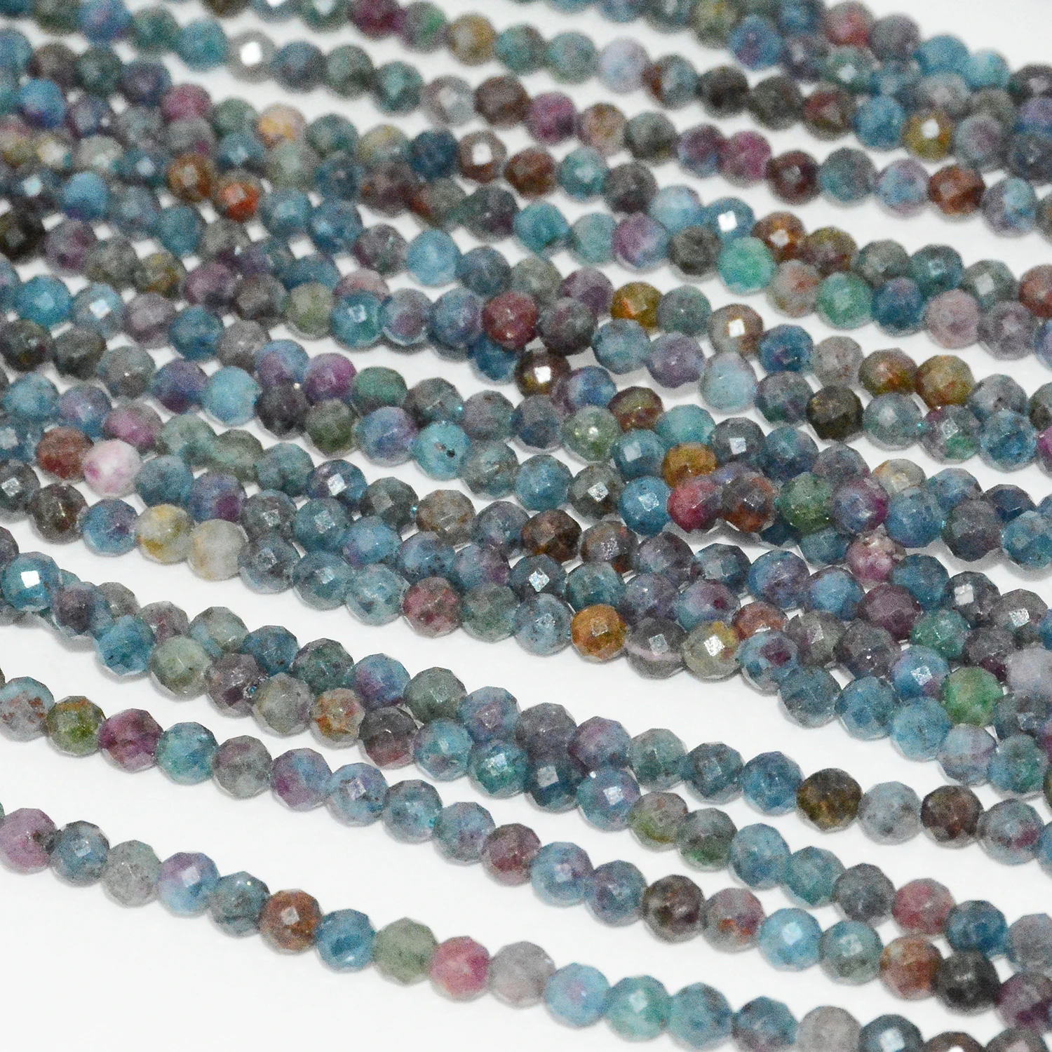 Natural Ruby In Kyanite / Ruby Kyanite Faceted Round Beads 3.2mm ...