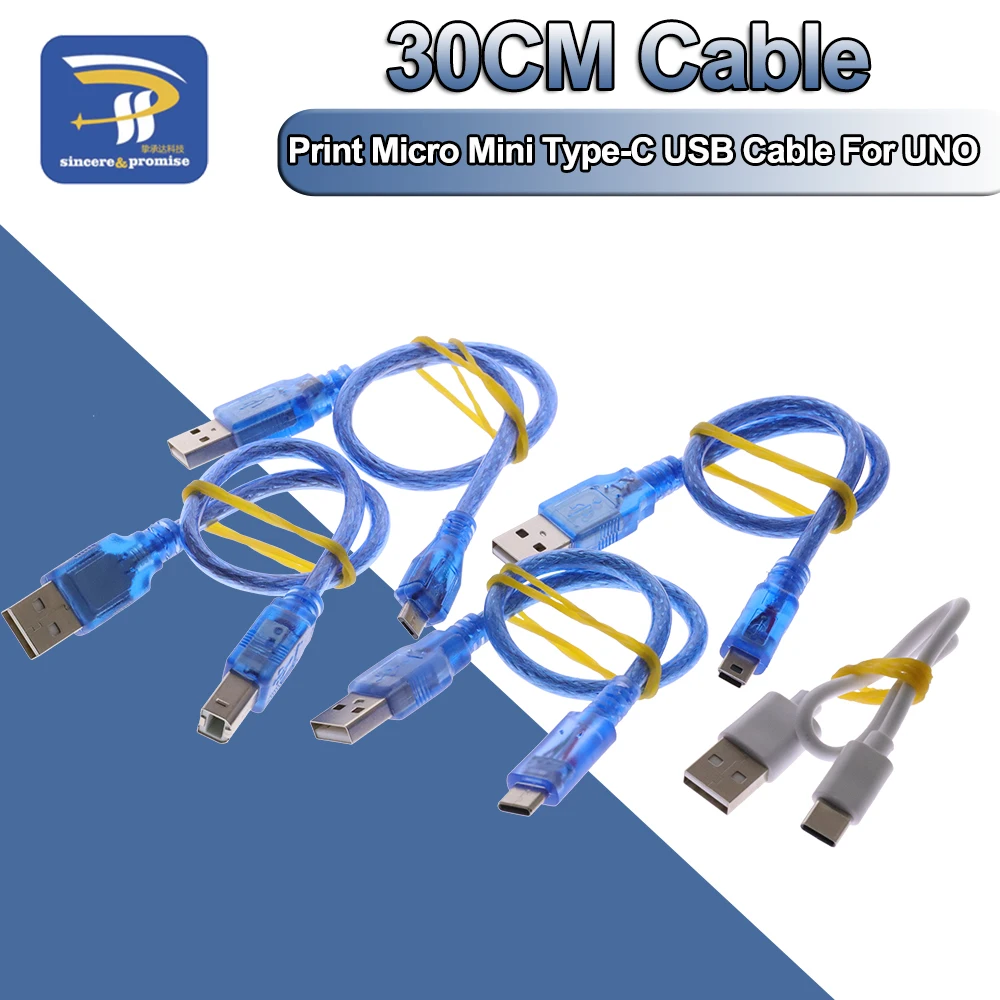 30cm-1-64FT-USB-Cable-for-Uno-r3-Nano-MEGA-2560-Leonardo-Pro-micro-DUE ...